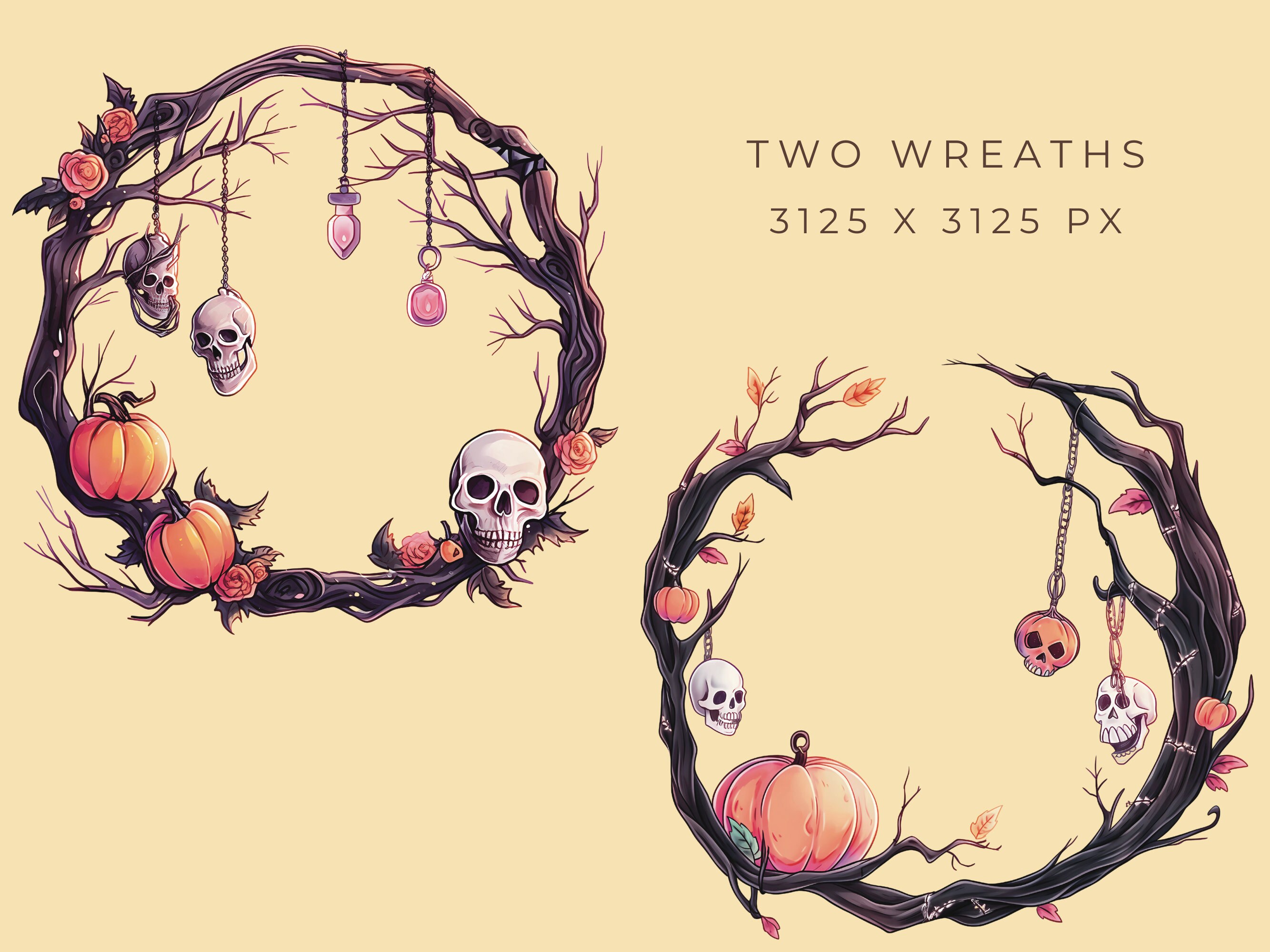 Halloween Border Clipart, Halloween Frame Clipart, Halloween Tree ...