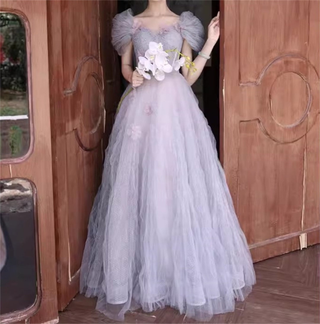 Ethereal Floral Fairy Tulle Prom Dressformal Dressprincess - Etsy