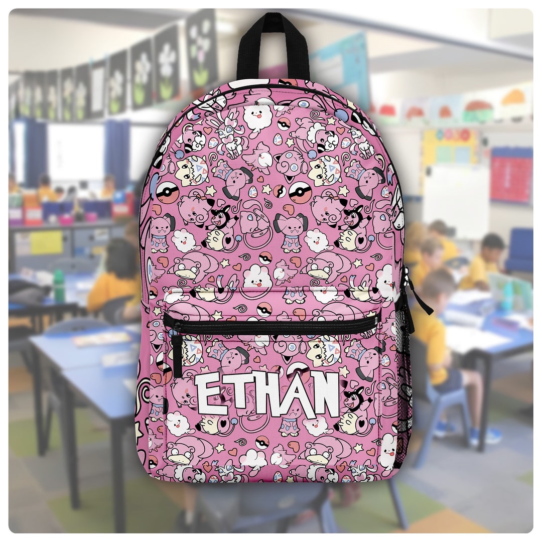Pokemon Clefairy Jigglypuff Backpack Pokemon 100 Days of School Gift ...