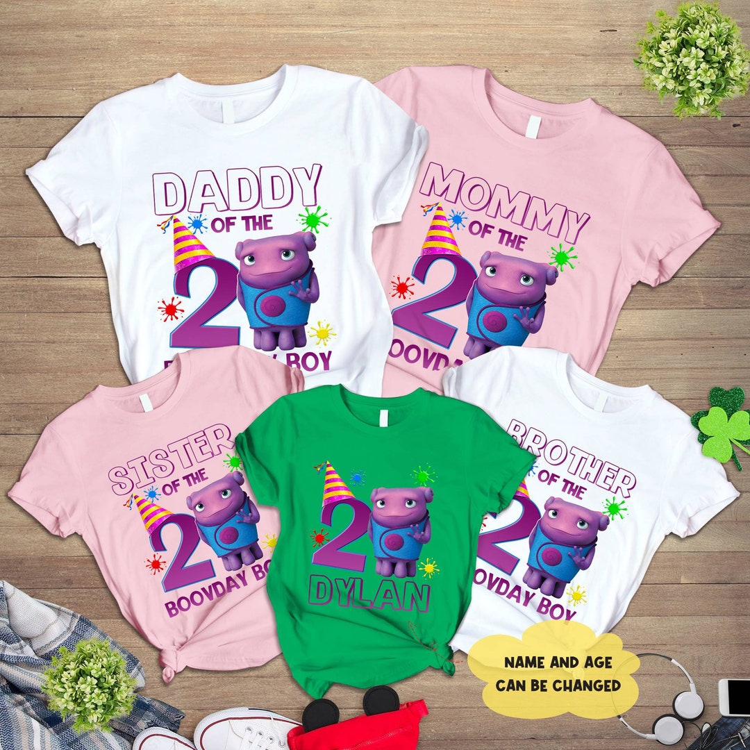 OH Home Birthday Family Shirt OH Home Family Shirt Boov Oh Shirt ...