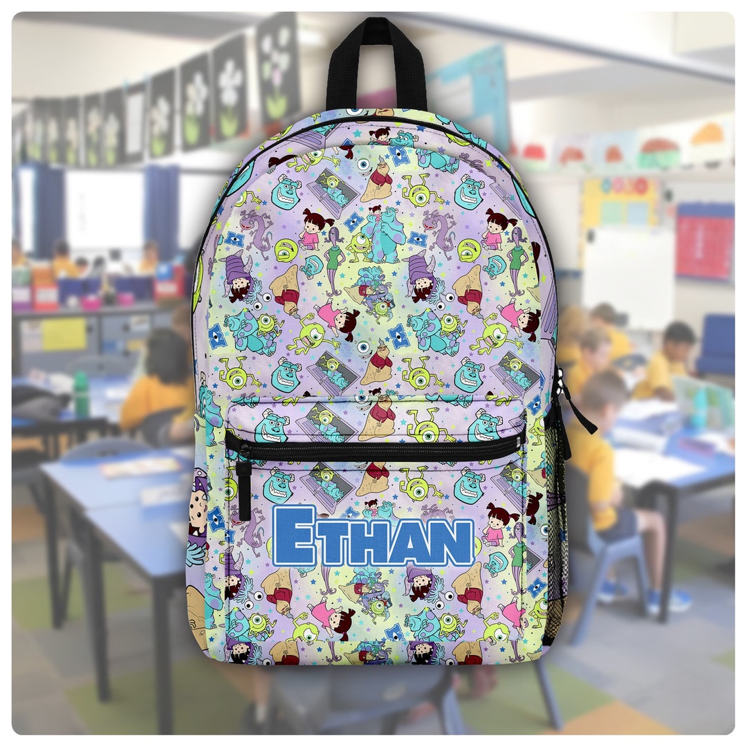 Custom Backpack Disneyland Monsters Inc Backpack 100 Days of School ...
