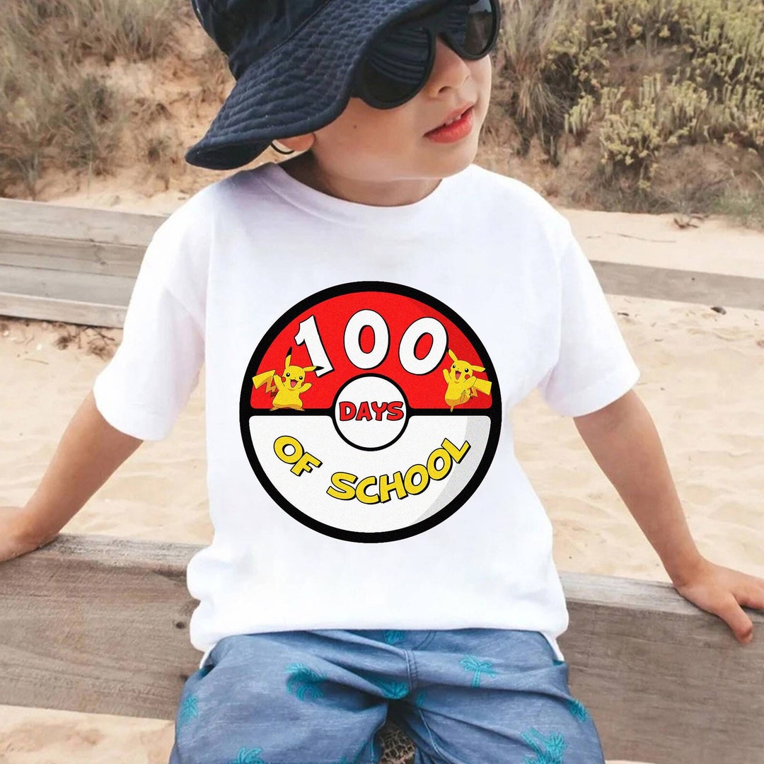 Pikachu 100th Day Of School Shirt Pokemon 100 Days Of School Shirt
