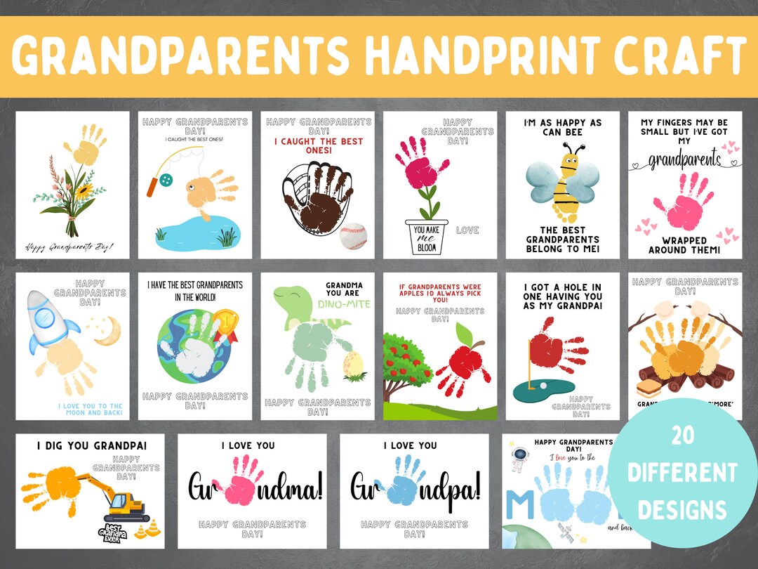 Grandparents Day Handprint Craft Grandparents Day Craft Grandparents ...