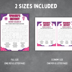 Women's History Month Game Bundle: Trivia, Word Search, & More (digital ...
