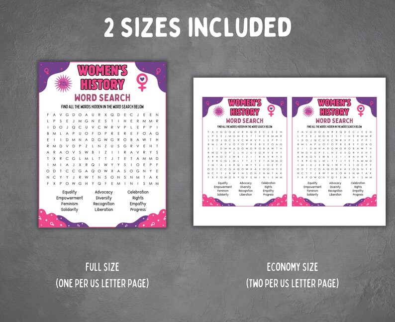 Women's History Month Game Bundle: Trivia, Word Search, & More (digital ...