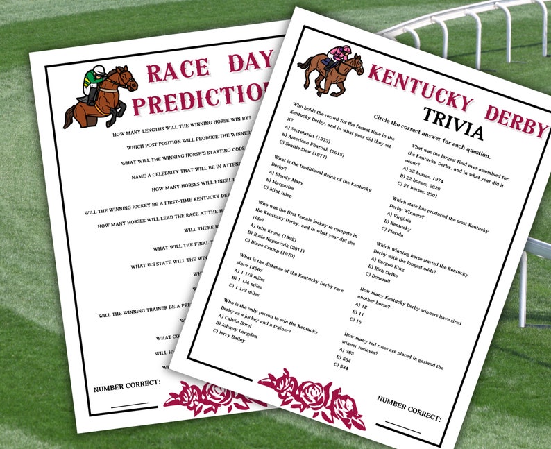 Kentucky Derby Games: 15-game Party Bundle (PDF Download) - Etsy