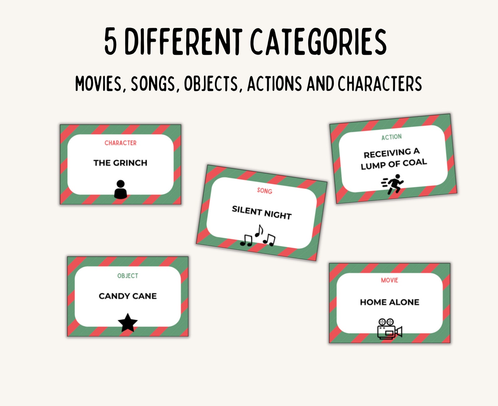 Christmas Charades | Christmas Printable Game | Christmas Party Game ...