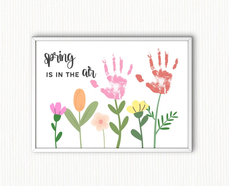 Spring Handprint Craft | Spring Craft for Kids | Spring Craft Classroom ...
