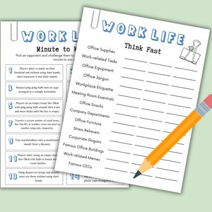 Office Party 25-game MEGA BUNDLE, Work Party Games for Team Building ...