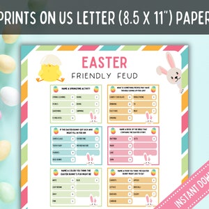 Easter Family Feud Game: Printable Trivia (PDF) - Etsy