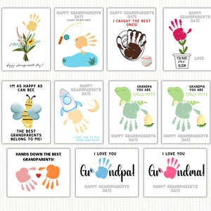 Grandparents Day Handprint Art: 20 Craft Projects (digital Download) - Etsy