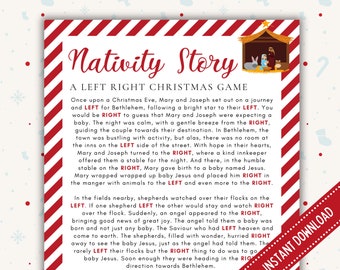 Left Right Nativity Story Left Right Christmas Game Left Right Nativity ...