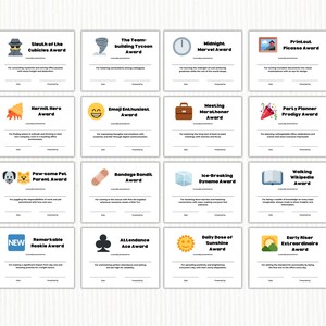 Funny Employee Appreciation Awards, Recognition Awards Certificates ...