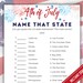 4th of July State Nickname Game | July 4th Game | Independence Day Game ...