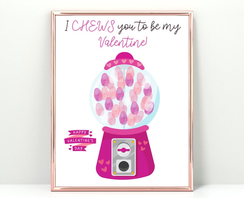 PRINTABLE Valentines Day Handprint Art Craft for Kids, Keepsake Art ...