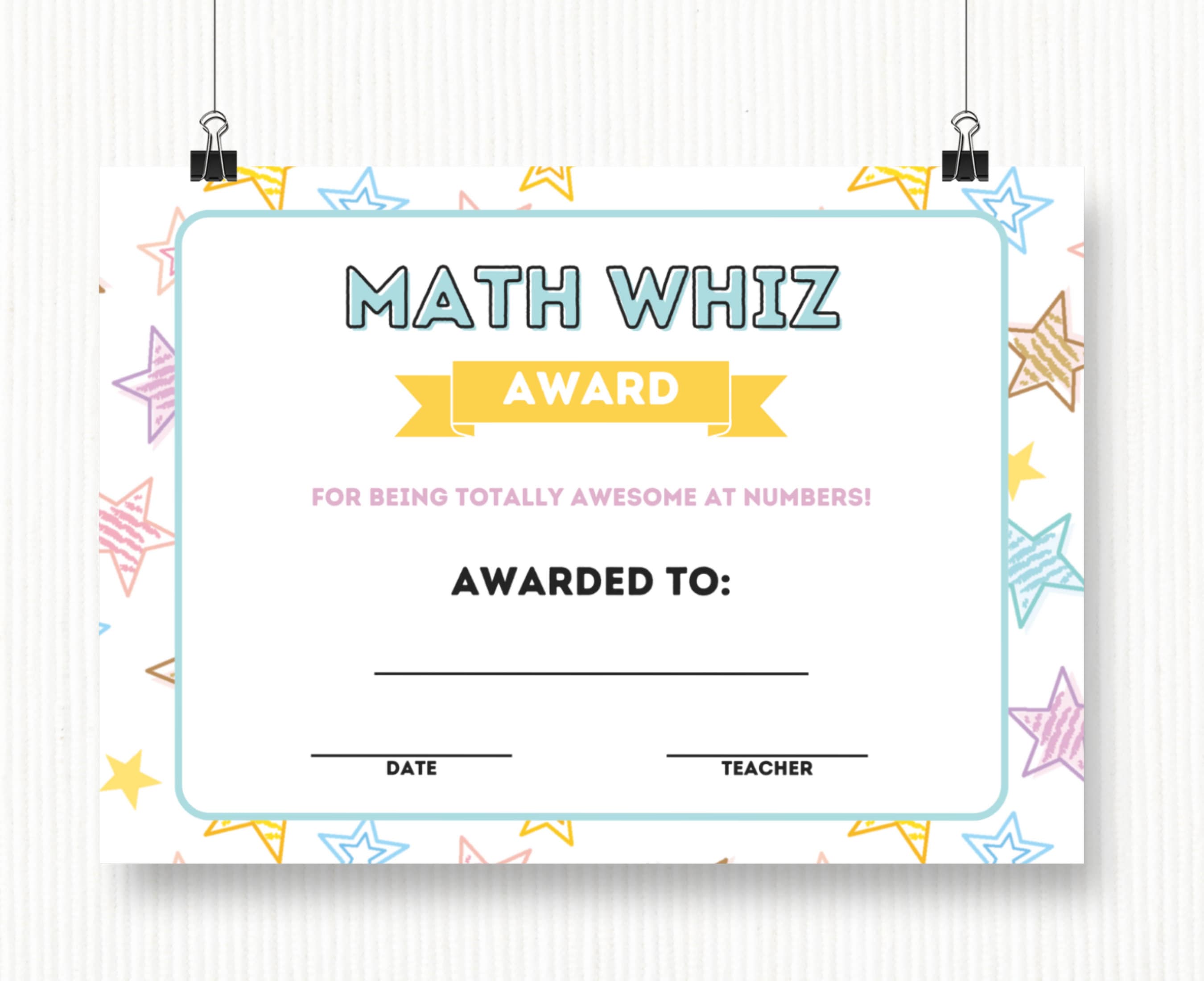 Classroom Awards -- End of Year Awards -- Student Awards -- Printable ...