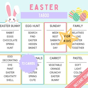 Easter Forbidden Words | Printable Easter Activity for Kids and Adults ...