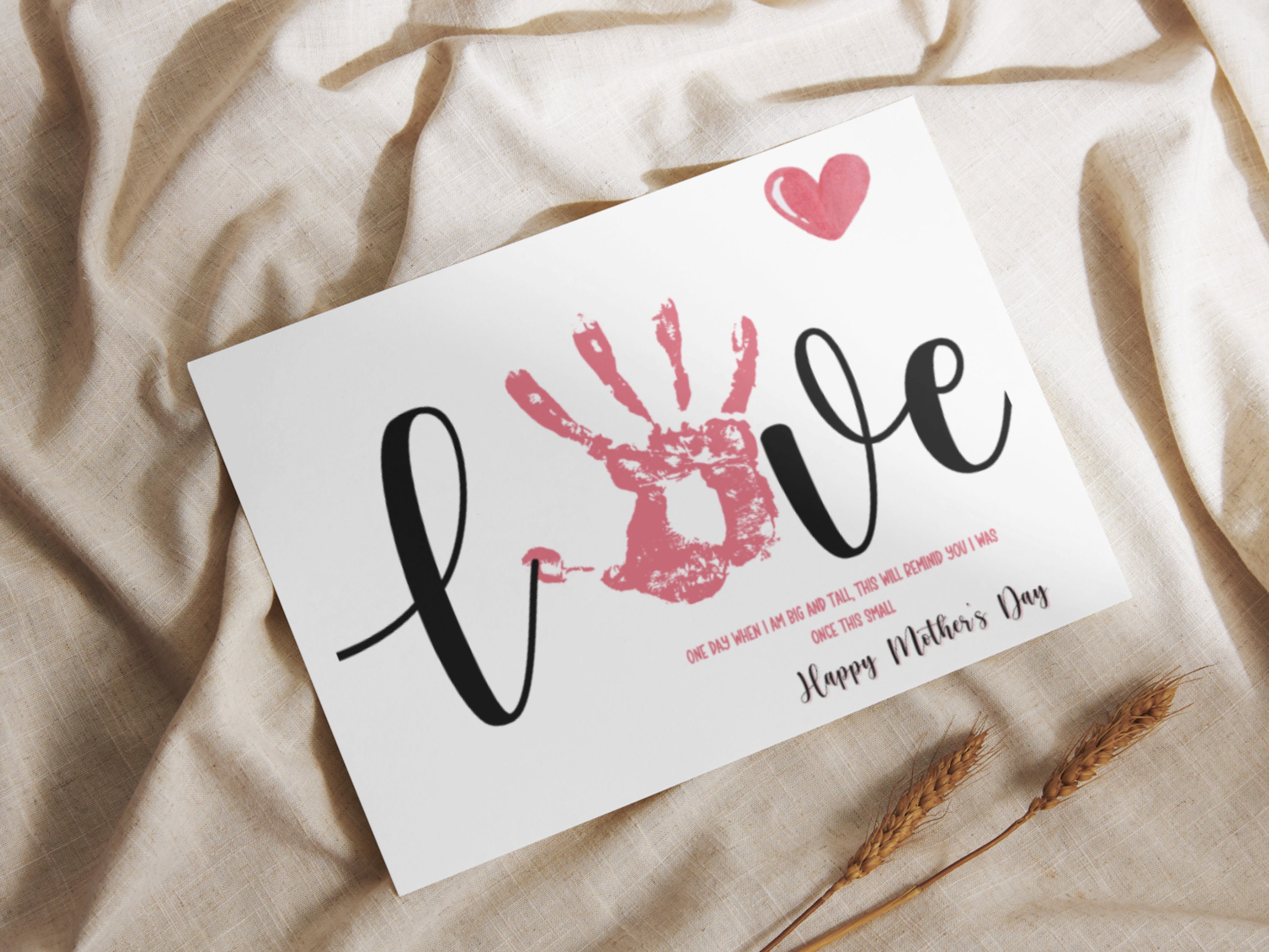 PRINTABLE Mothers Day Handprint Art Craft for Kids, Keepsake Art ...