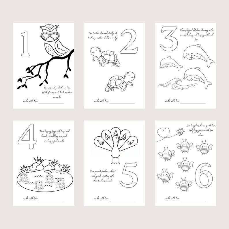 Baby Shower 123 Coloring Pages, 123 Baby's First Book, Baby Keepsake ...