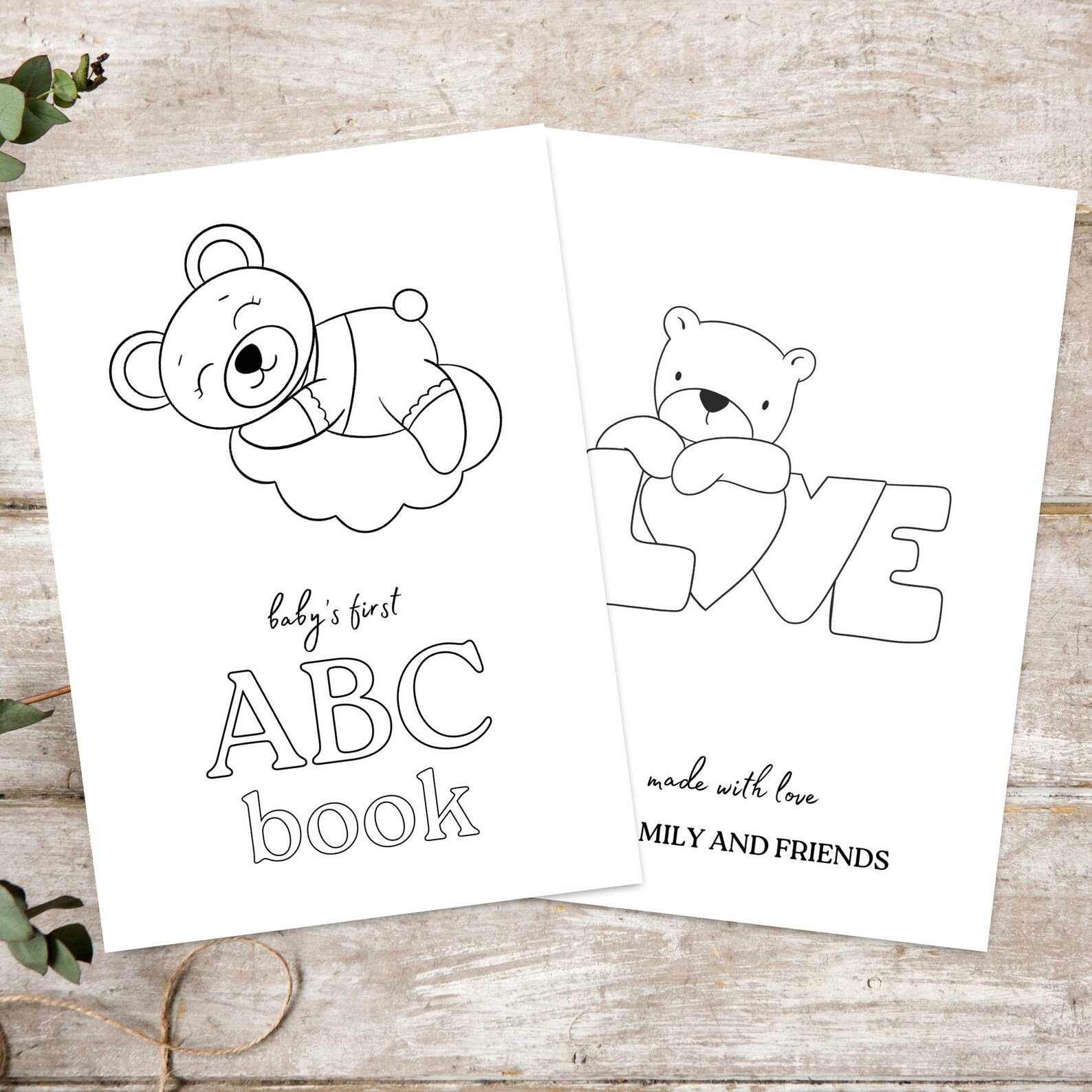 Blank Alphabet Book, Baby's First ABC Book, Baby's First Alphabet Book ...