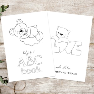 Blank Alphabet Book, Baby's First ABC Book, Baby's First Alphabet Book ...