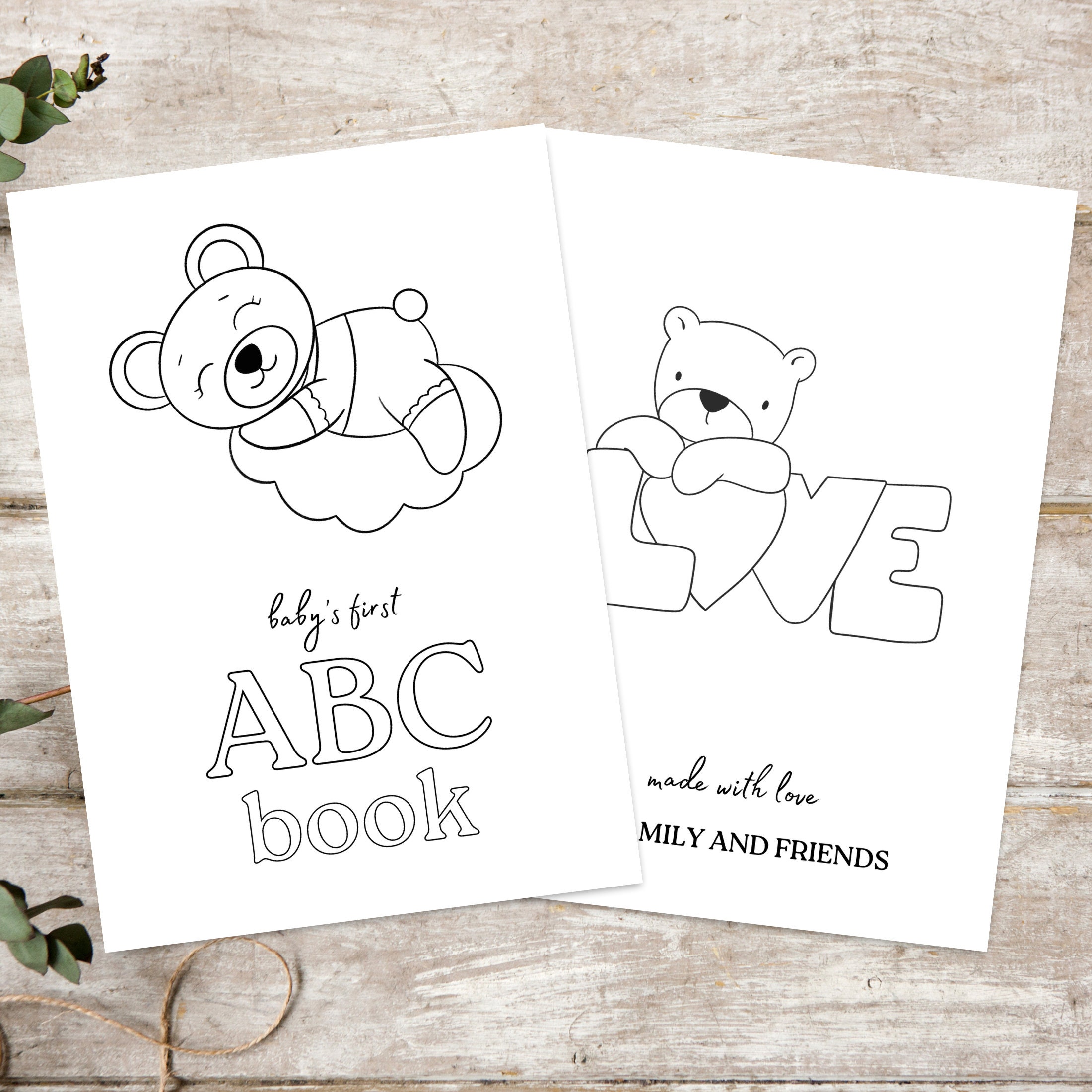 Blank Alphabet Book, Baby's First ABC Book, Baby's First Alphabet Book ...