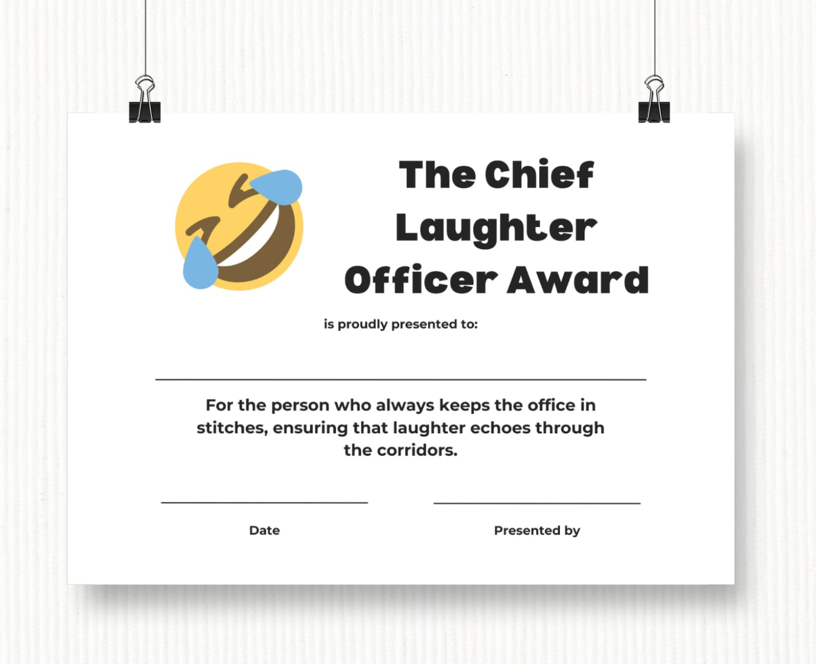 Funny Employee Appreciation Awards, Recognition Awards Certificates ...