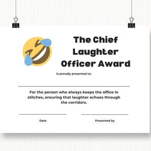 Funny Employee Appreciation Awards: 60 Printable Office Certificates ...