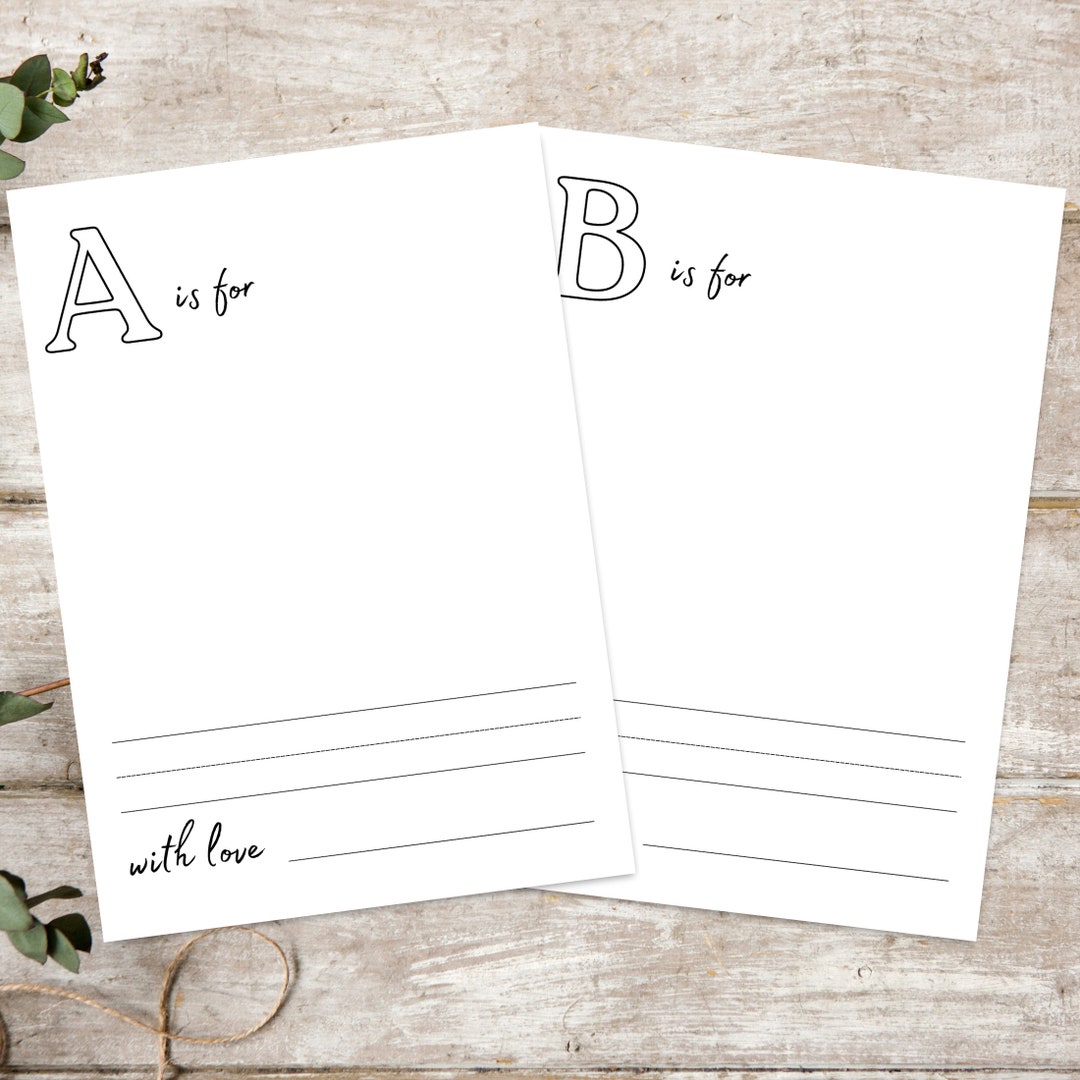 Blank Alphabet Book, Baby's First ABC Book, Baby's First Alphabet Book ...