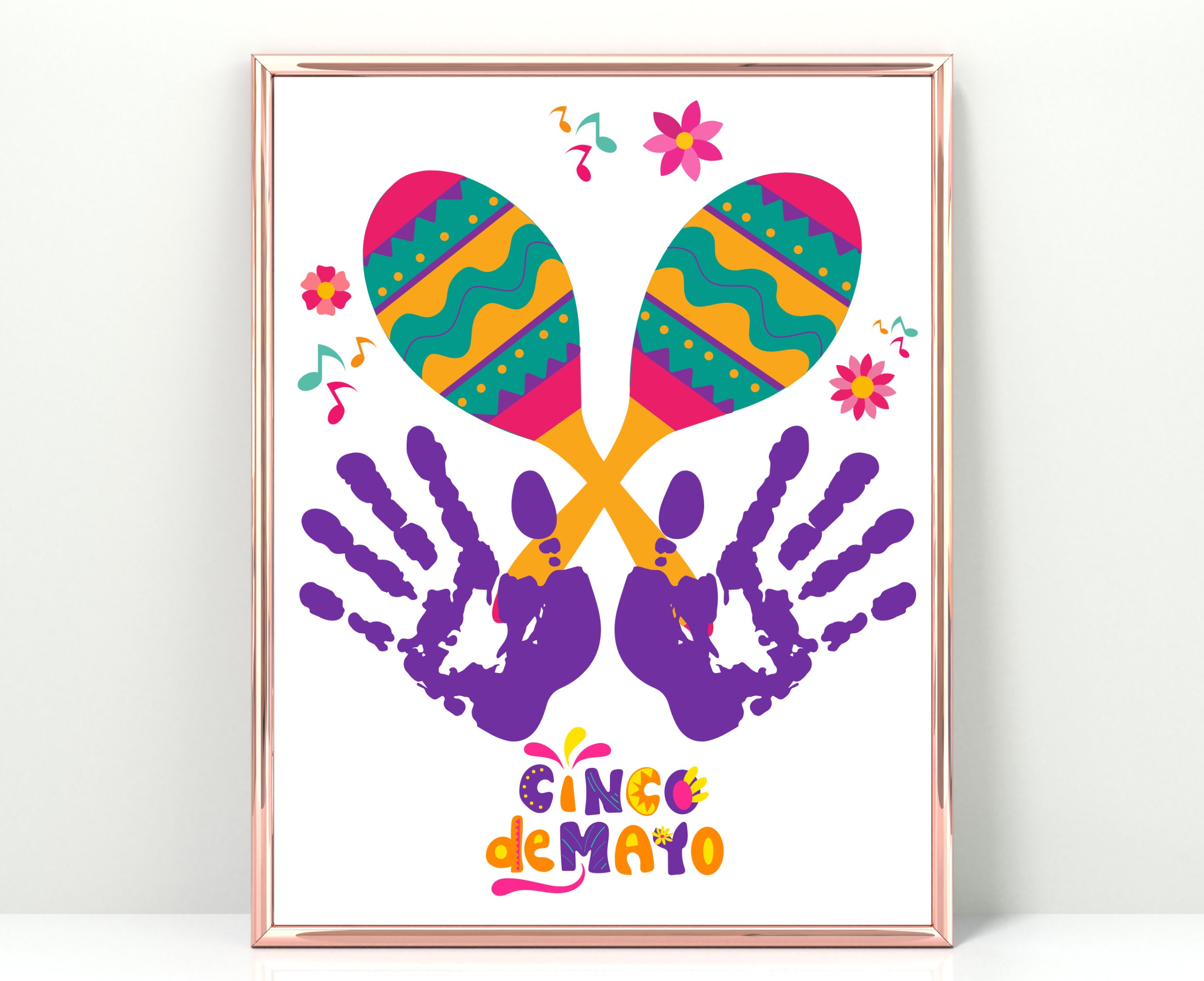 Cinco De Mayo Handprint Craft, Toddler Cinco De Mayo Craft for Kids ...
