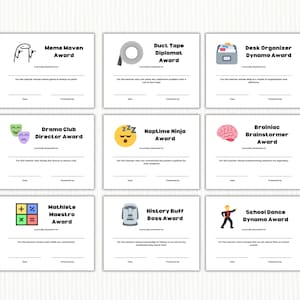 Funny Teacher Awards: 50 Teacher Awards for End of Year Banquet, Back ...