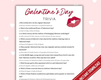 Galentines Day Trivia Game, Galentines Day Party Game, Valentines Day ...