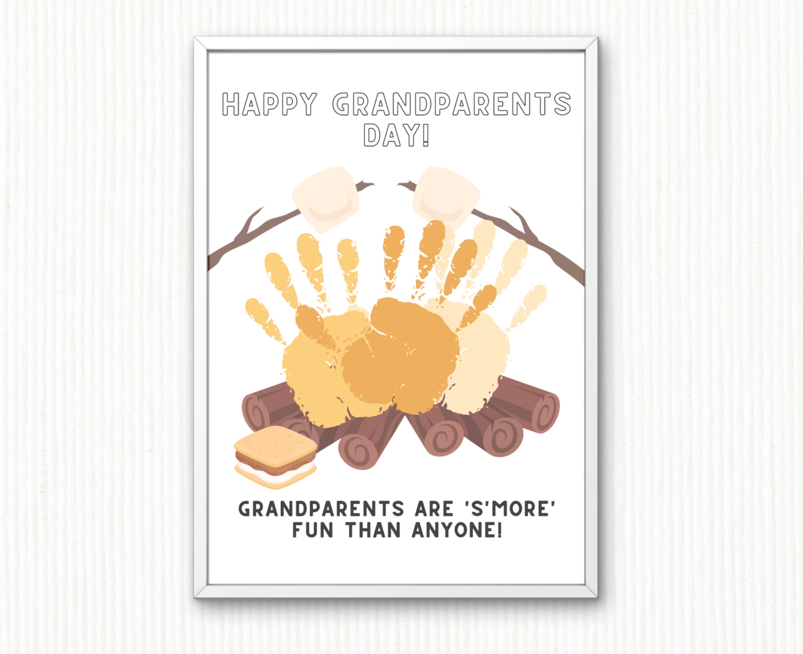 Grandparents Day Handprint Craft | Grandparents Day Craft ...
