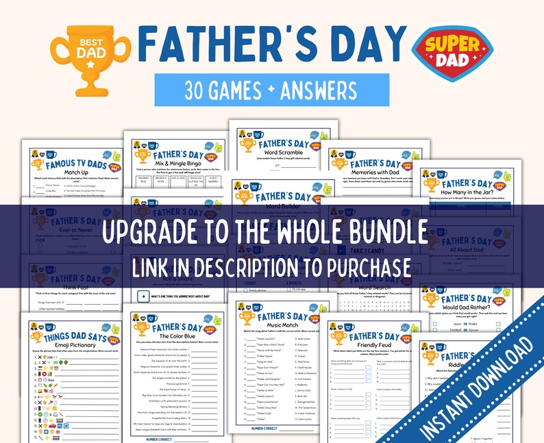 Fathers Day Game, Friendly Feud Game, Fathers Day Games, Fathers Day ...