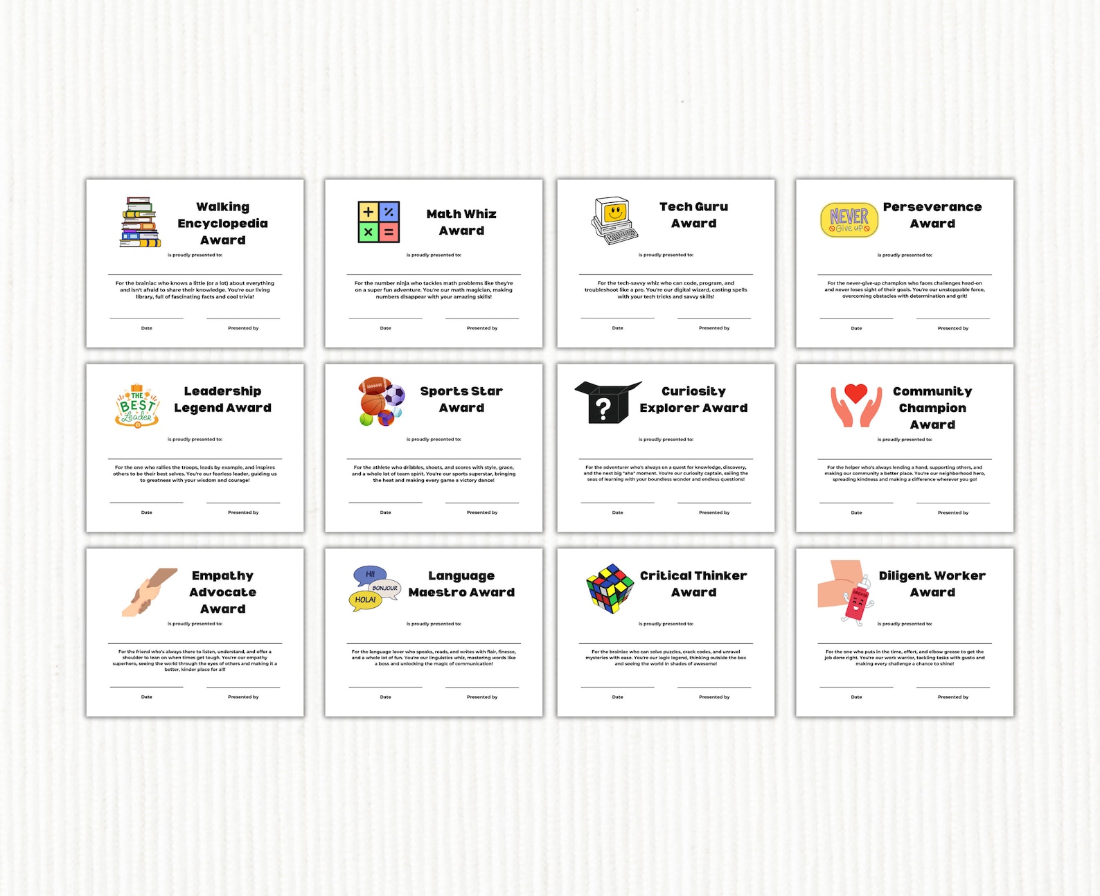 Funny Classroom Award Certificates: End of Year Superlatives (editable ...