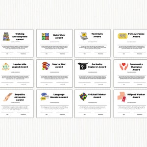 Funny Classroom Award Certificates: End of Year Superlatives (editable ...