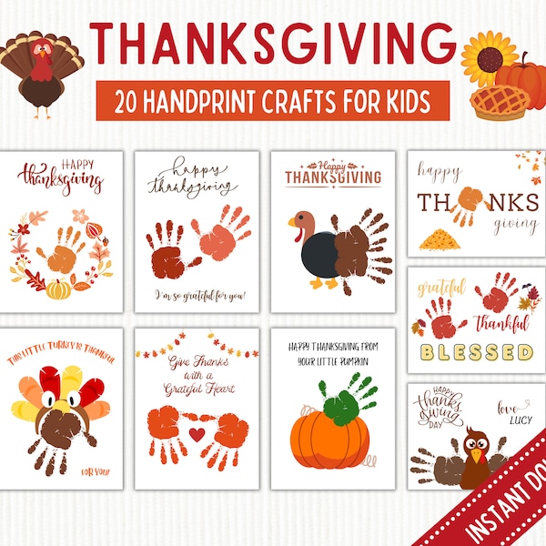 Thanksgiving Crafts for Kids - Etsy