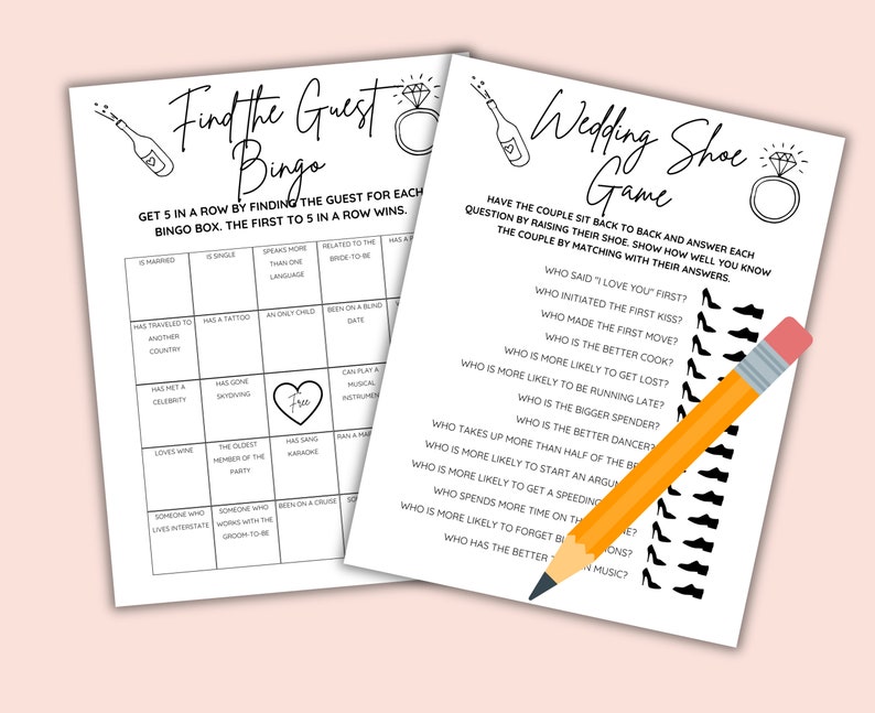 Engagement Party Games Bundle: 30 Printable Activities (digital ...