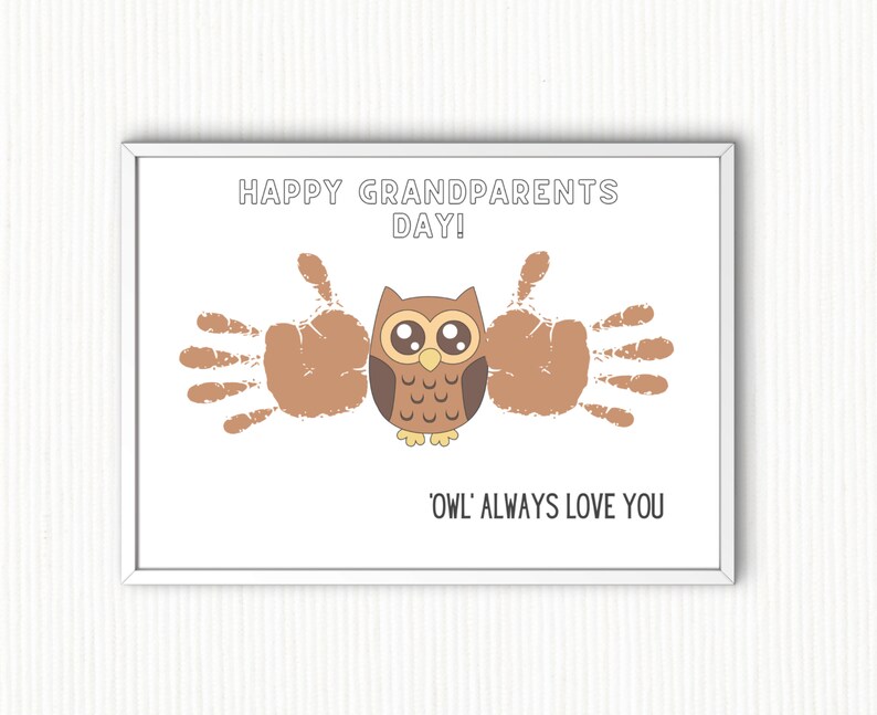 Grandparents Day Handprint Art: 20 Craft Projects (digital Download) - Etsy
