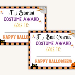 Printable Halloween Certificate Award, Winner of Games, Classroom ...