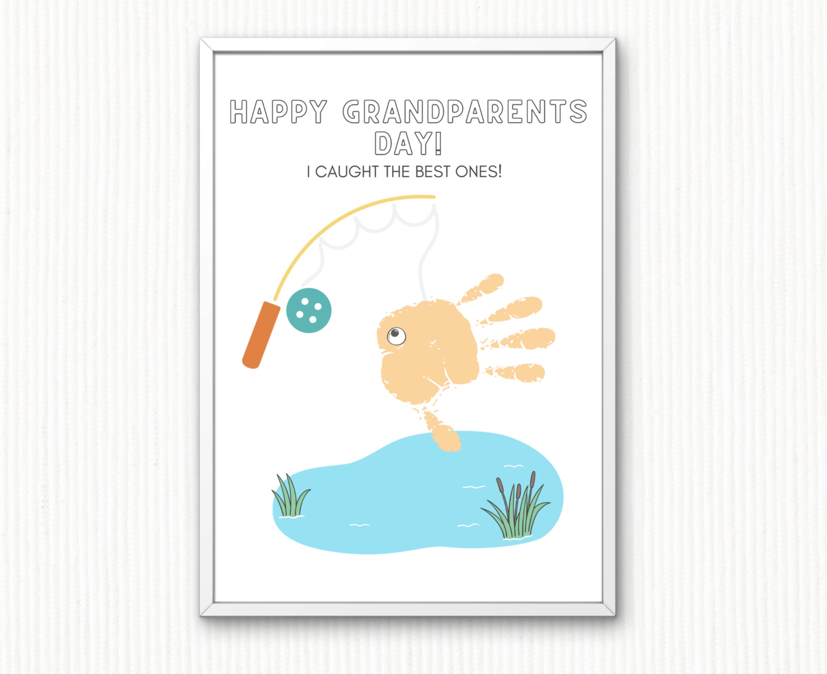 Grandparents Day Handprint Craft | Grandparents Day Craft ...