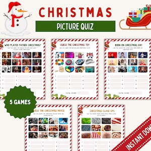 Christmas Picture Quiz Bundle – 4 Pages of Festive Fun, Printable ...