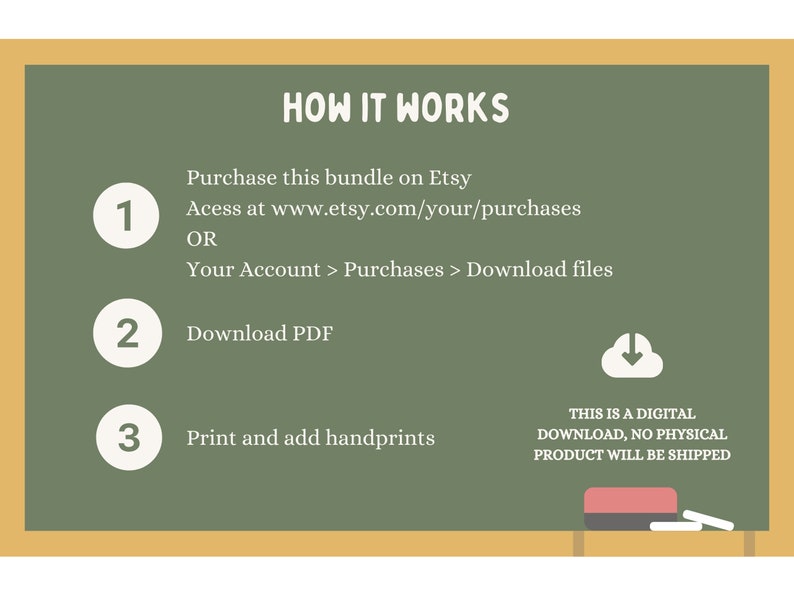 2024 Handprint Footprint Calendar Art Craft Kids Baby Toddler Child ...