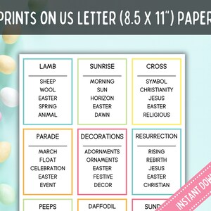 Easter Forbidden Words | Printable Easter Activity for Kids and Adults ...