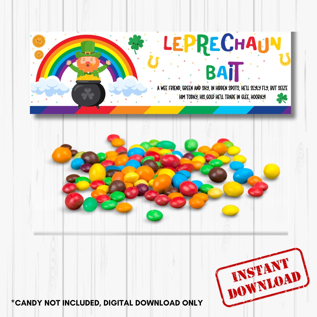 St. Patrick's Day Leprechaun Bait Treat Bag Topper Tags St Patrick's ...