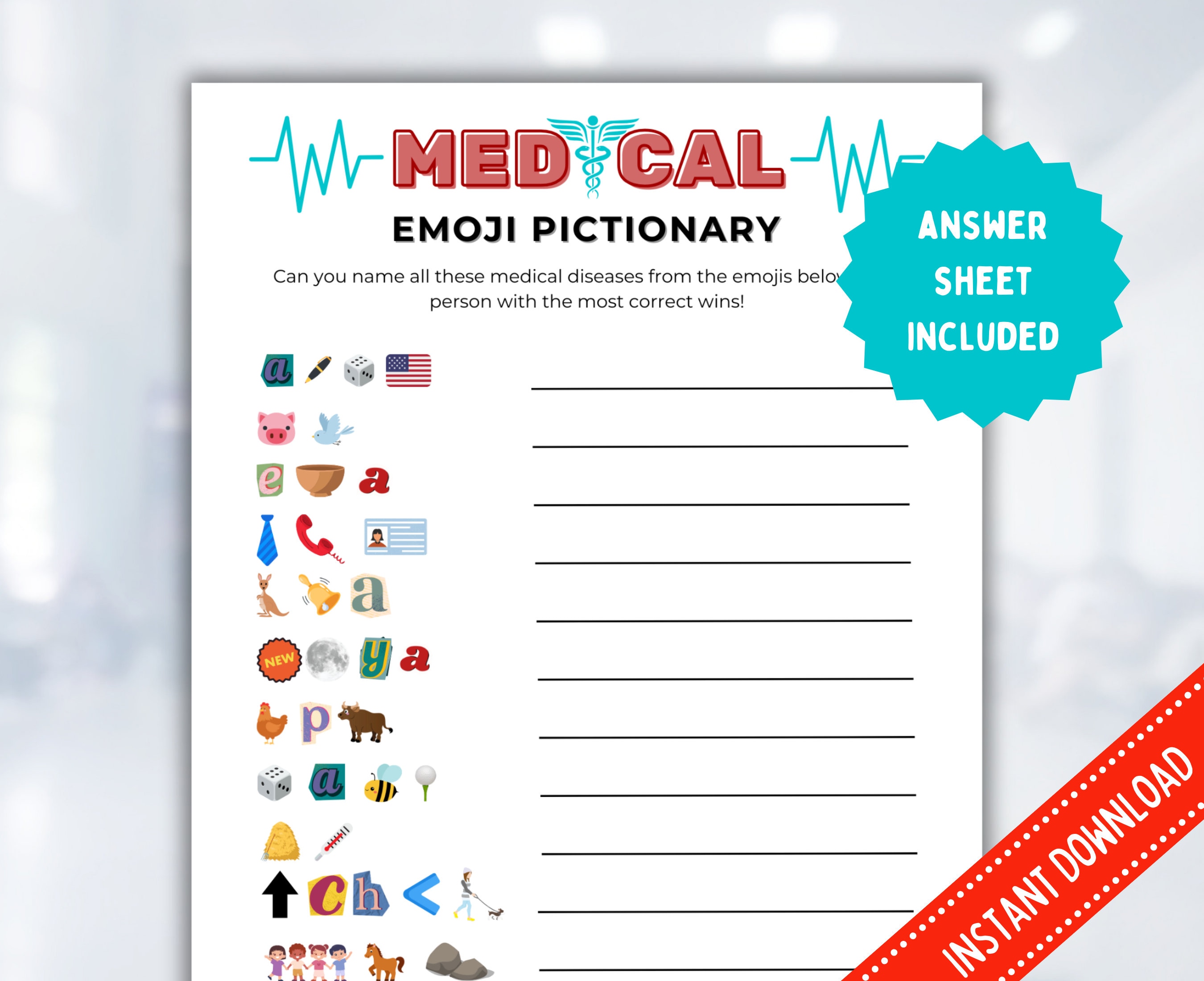 Medical Games Bundle: Nurse Graduation, Doctor Retirement (printable ...