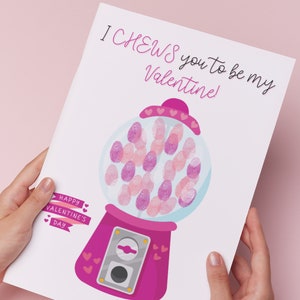 PRINTABLE Valentines Day Handprint Art Craft for Kids, Keepsake Art ...