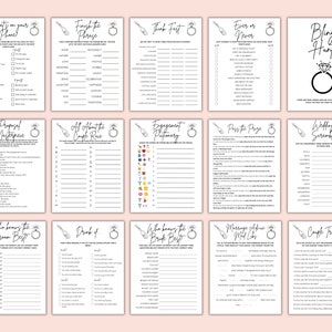 Engagement Party Games Bundle: 30 Printable Activities (digital ...