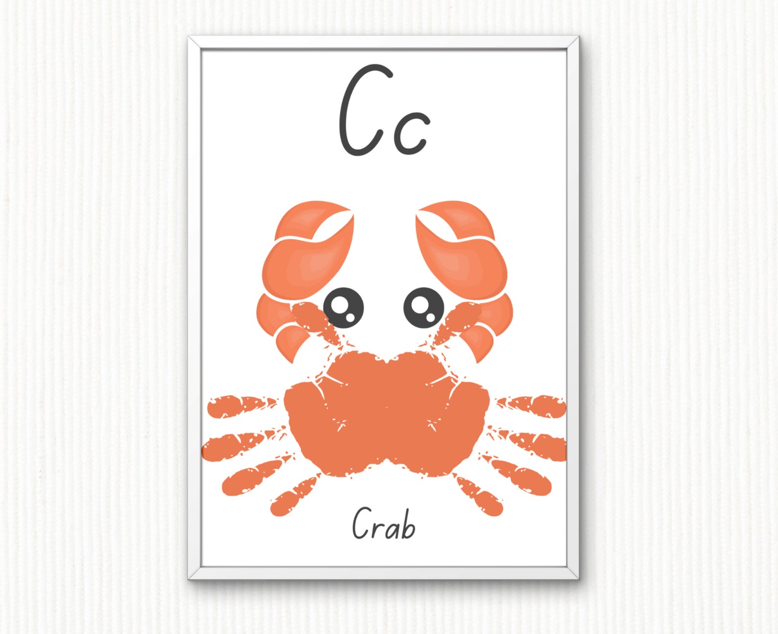 Alphabet Handprint Art Handprint Abc Activity A-Z Handprint Baby ...