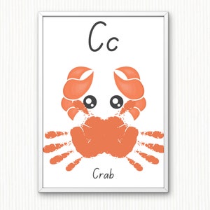 Alphabet Handprint Art | Handprint Abc Activity | A-Z Handprint | Baby ...